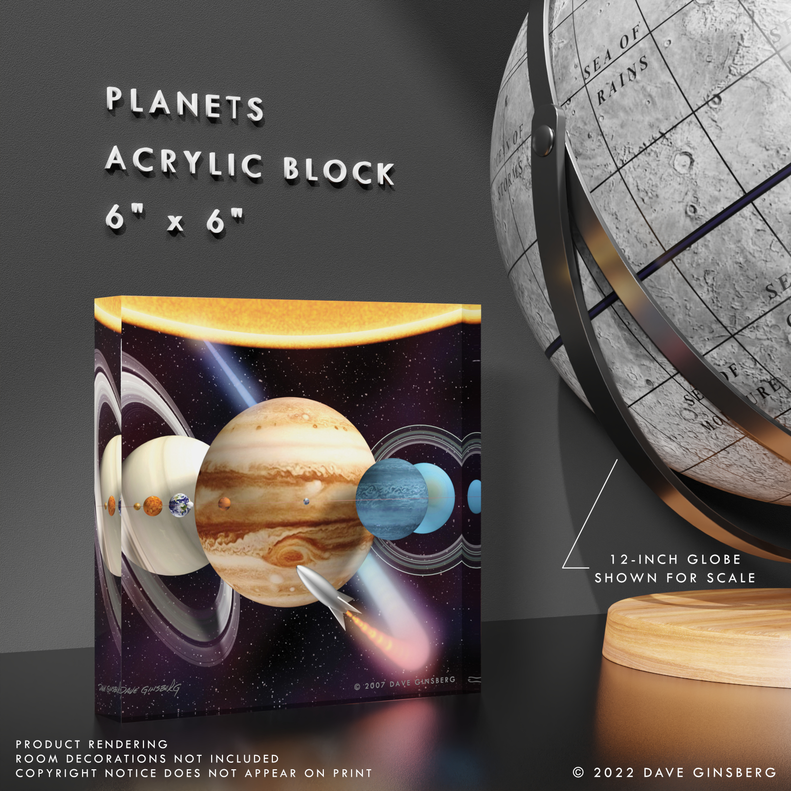 Shop Acrylic Blocks - Pixel Planet Pictures: The Space Art of Dave Ginsberg
